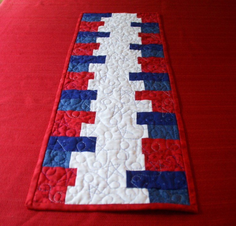 Modern 4th of July Table Runner (free tutorial) | Lori Miller Designs