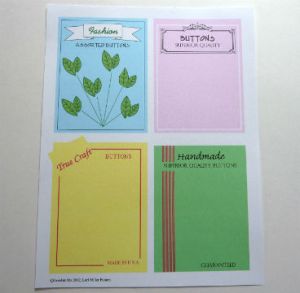 Button Cards – Free Printable | Lori Miller Designs