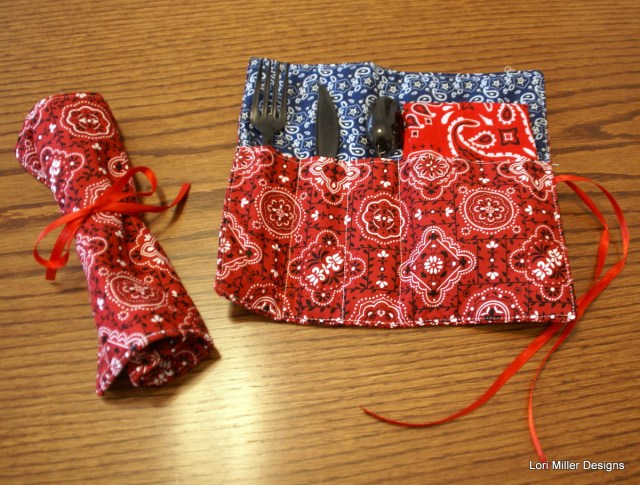 Free Tutorial – Updated Silverware Rolls | Lori Miller Designs